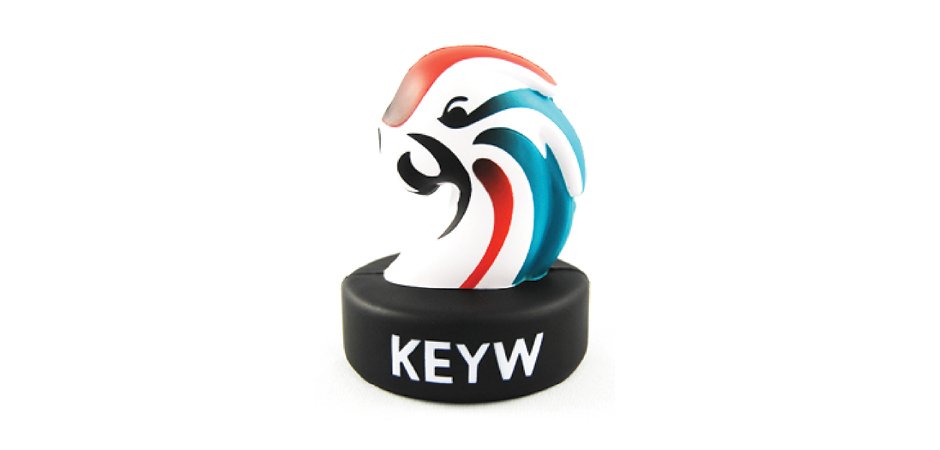 Custom-Made Stress Reliever: KeyW Corporation Parrot Mascot Stress Toy ...